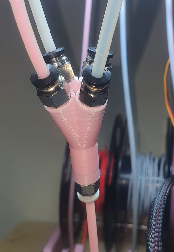 4 to 1 bowden/ptfe tube joiner/splitter by yoni | Download free STL ...