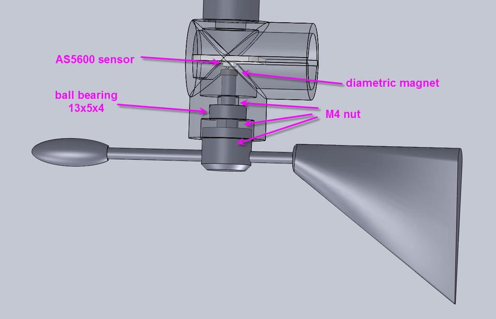 Rezodo weather station: Wind Direction sensor by freedom2000 | Download ...