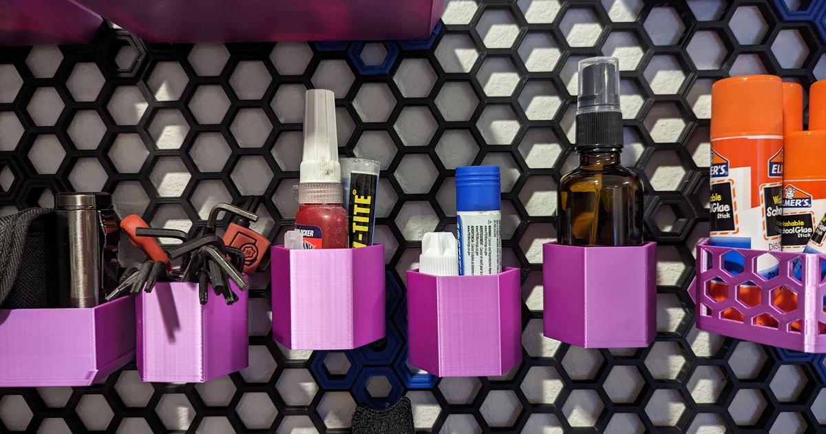 Honeycomb storage wall (HSW) simple cup by gbirk | Download free STL ...