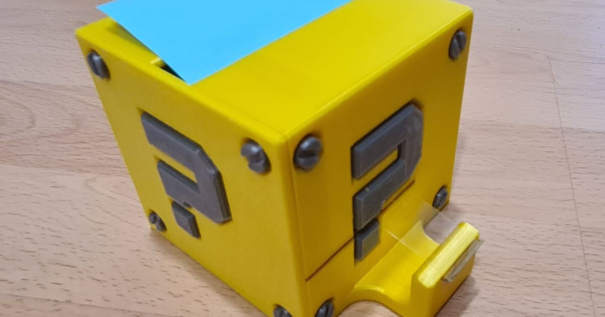 Mario Coin Block - Scotch and Z-Note Dispenser by Dani | Download free ...
