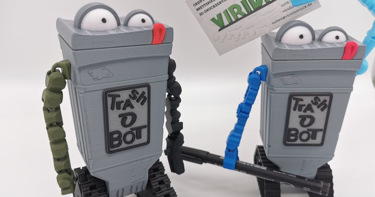 Trash O Bot Carterpillar with magnetic arms by viridisdruck.de ...