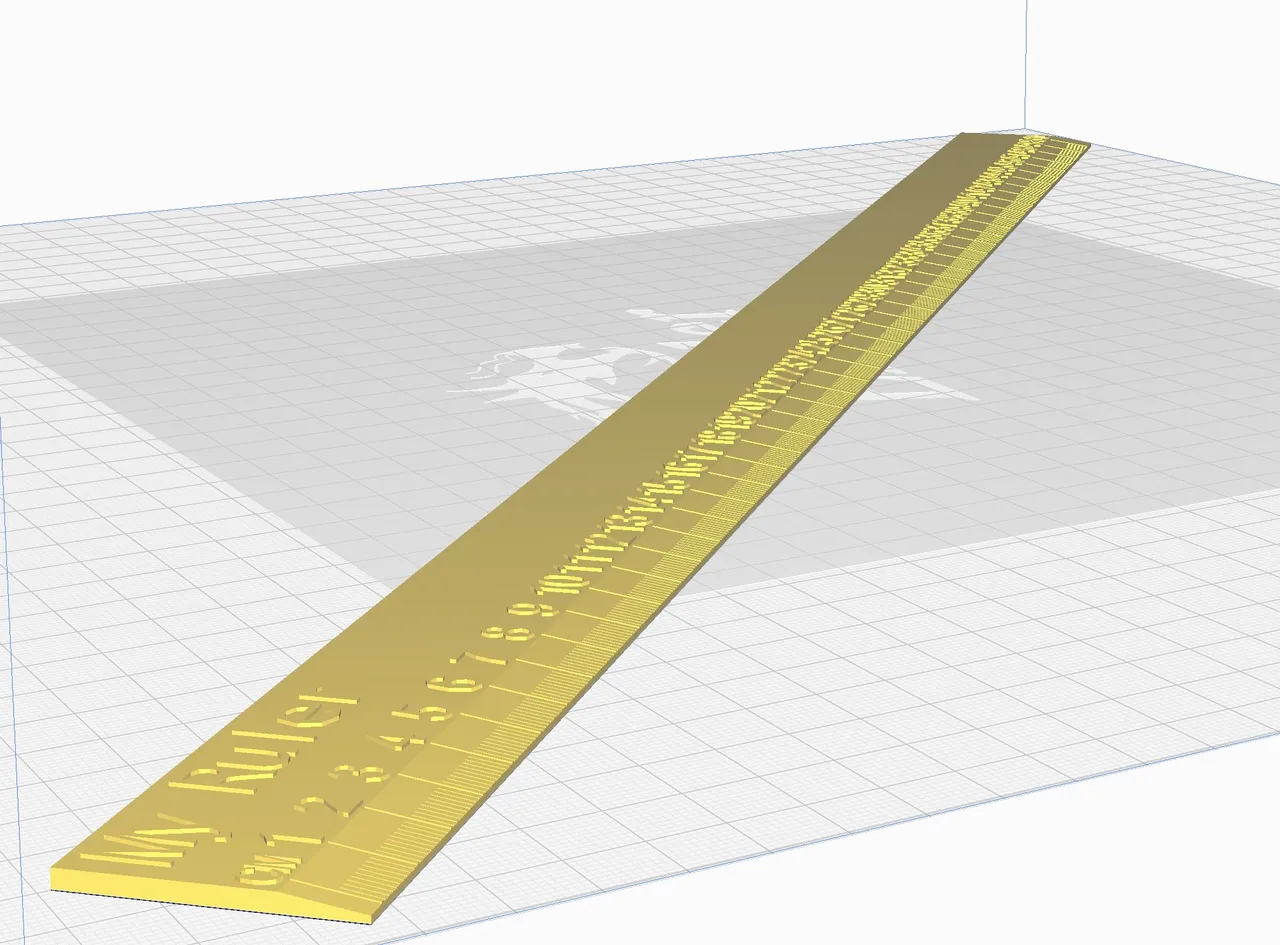 Metric Ruler by Slyson | Download free STL model | Printables.com