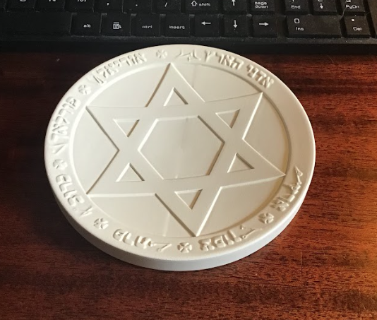 Golden Dawn Earth Pentacle by B Makintings | Download free STL model ...