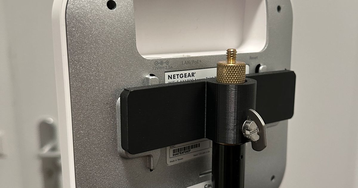 Netgear WAX610 Spigot Stand Mount by SBVideo | Download free STL model ...