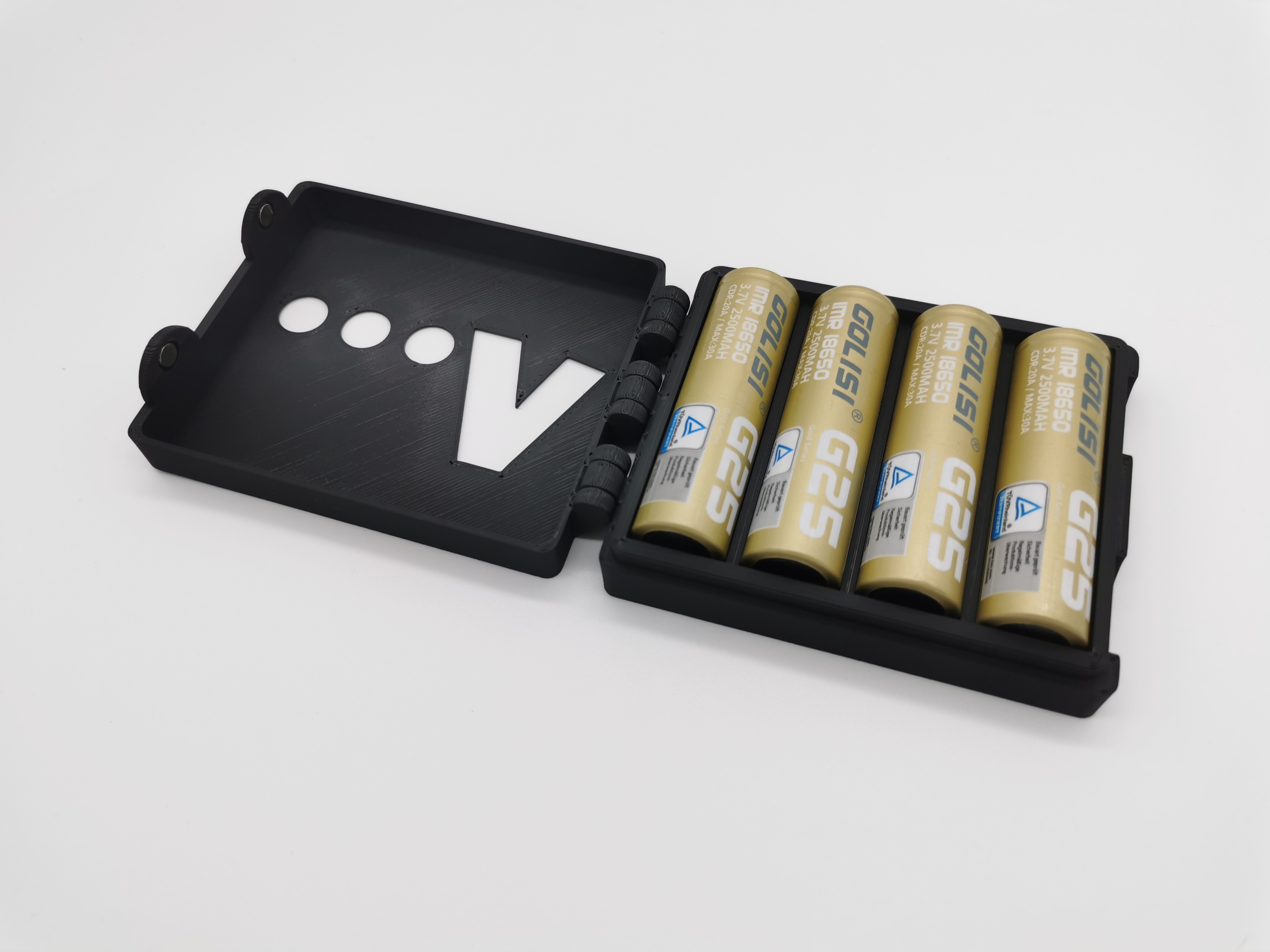 18650 Accu Box, magnetic close by viridisdruck.de | Download free STL ...