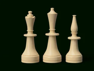 Budapest/Hungarian Chess Set by Jeff Burton | Download free STL model ...