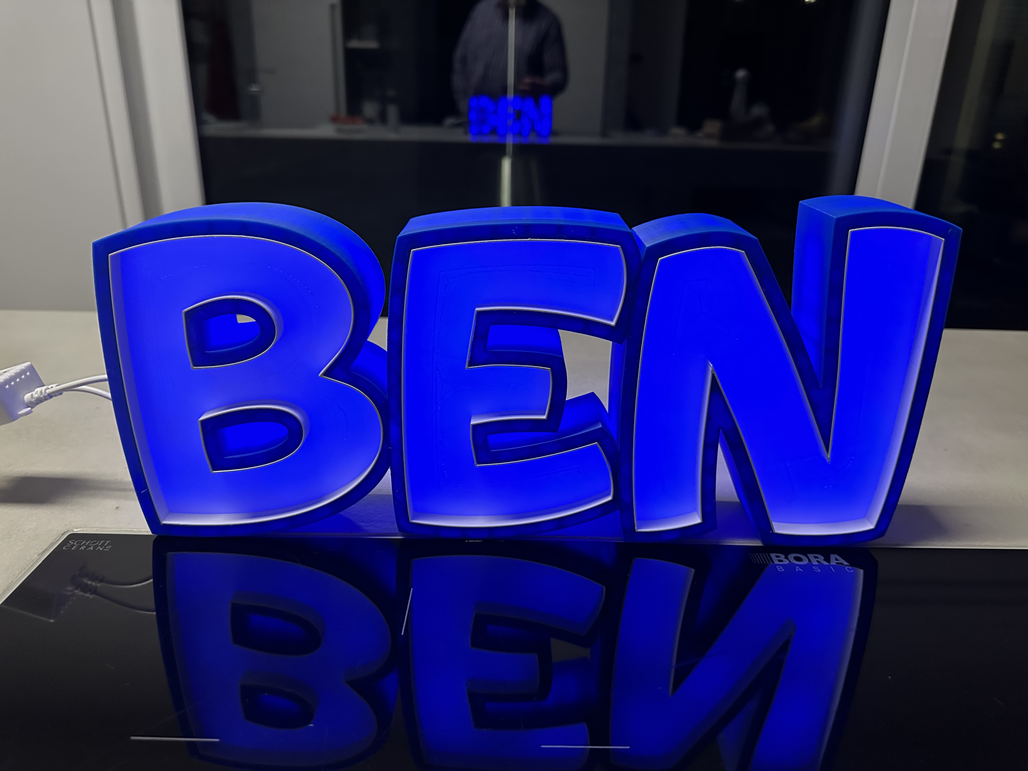BEN LED- Namenslampe by Tomsen | Download free STL model | Printables.com