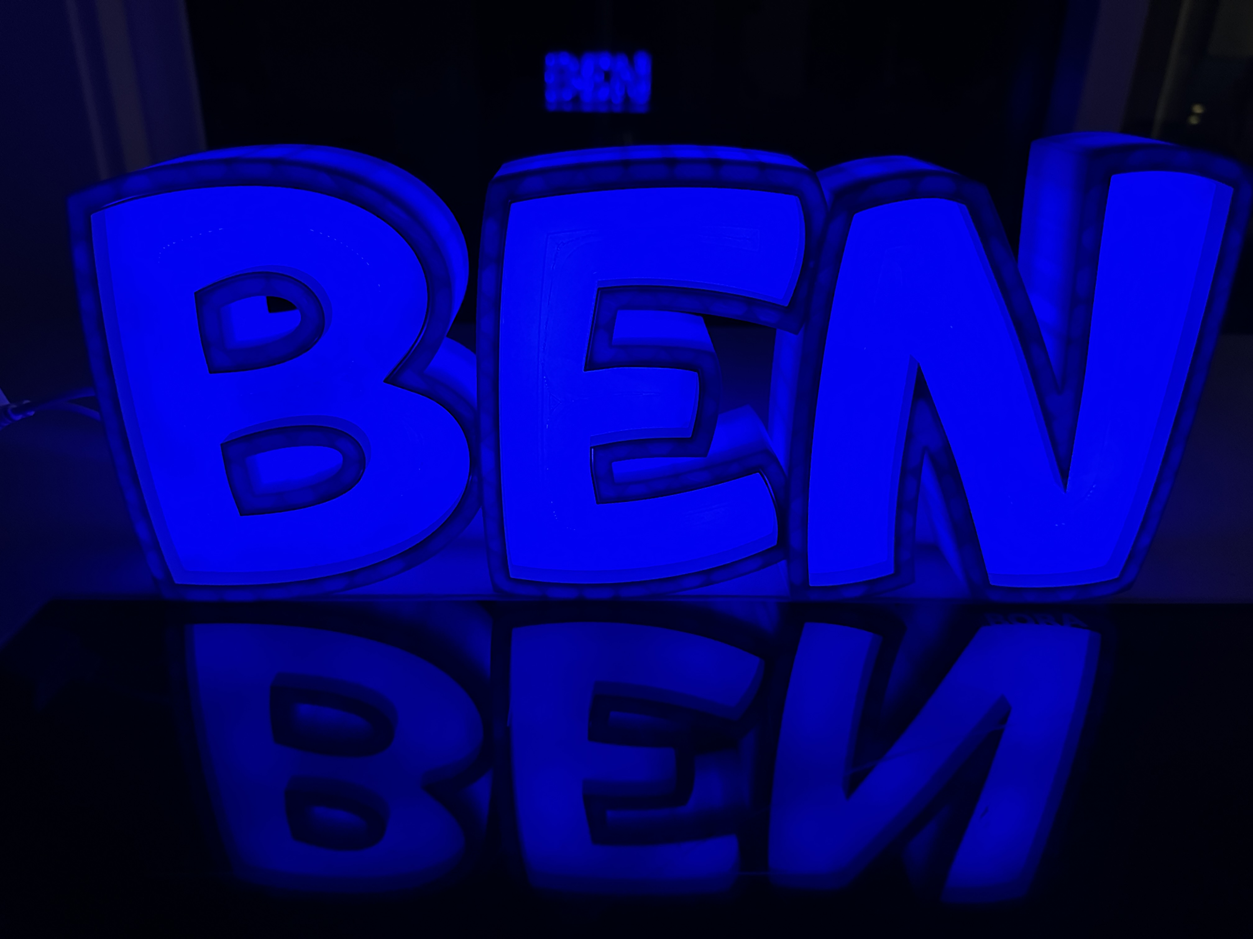 BEN LED- Namenslampe by Tomsen | Download free STL model | Printables.com