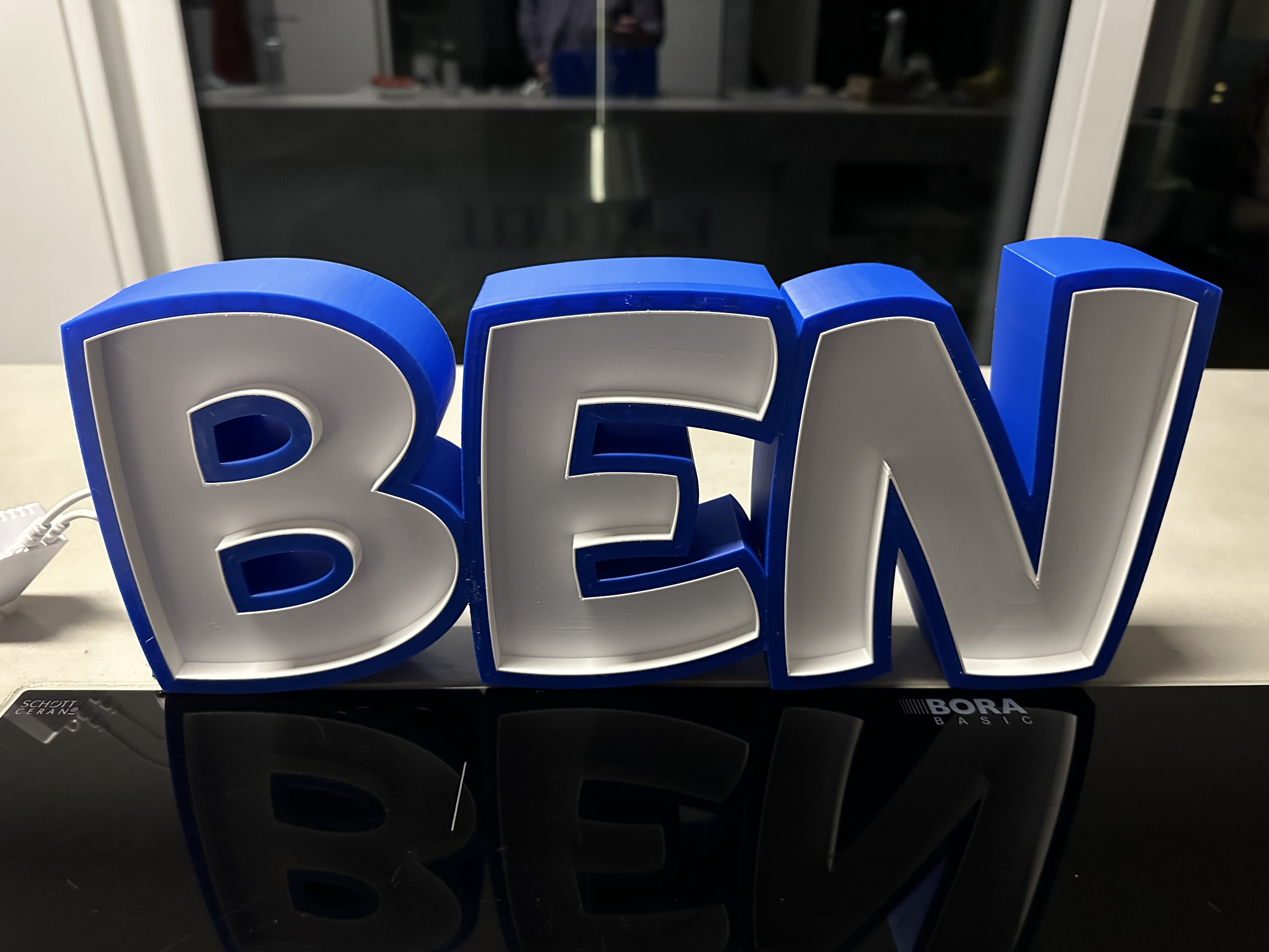 BEN LED- Namenslampe by Tomsen | Download free STL model | Printables.com