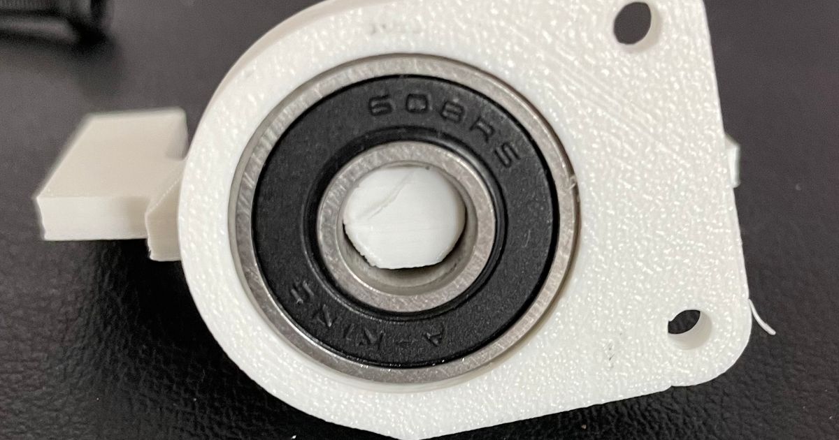 SV06 Filament sensor mount with 608 2RS bearing by Dr. Slithers 3D ...