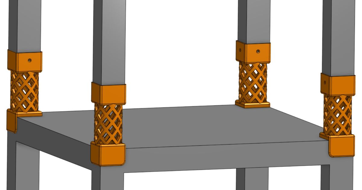 Ikea Lack Spiral stacker/riser by Frankee | Download free STL model ...