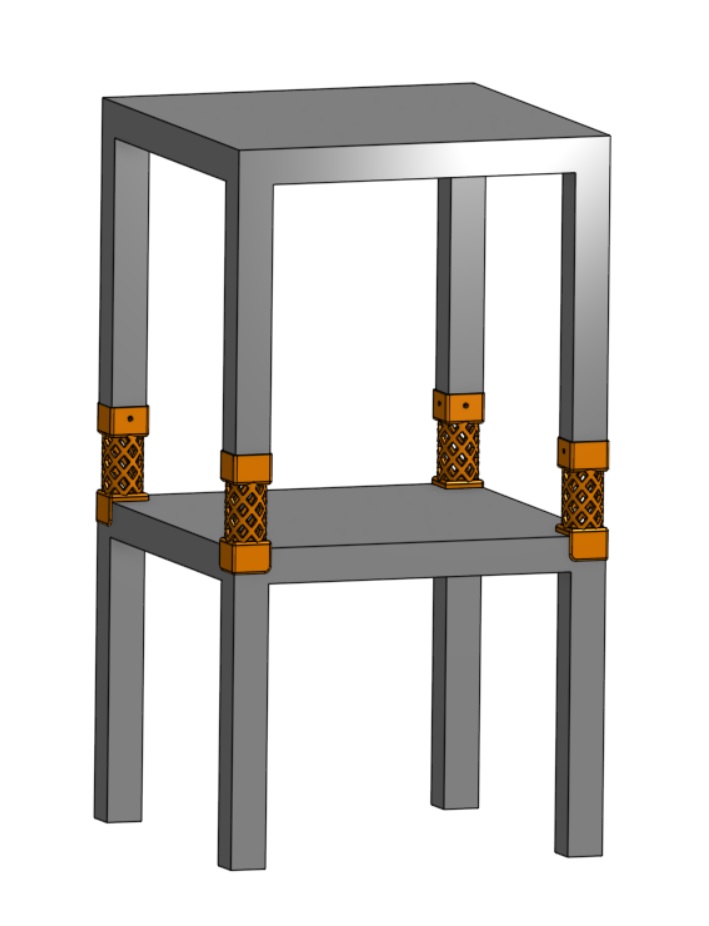 Ikea Lack Spiral stacker/riser by Frankee | Download free STL model ...