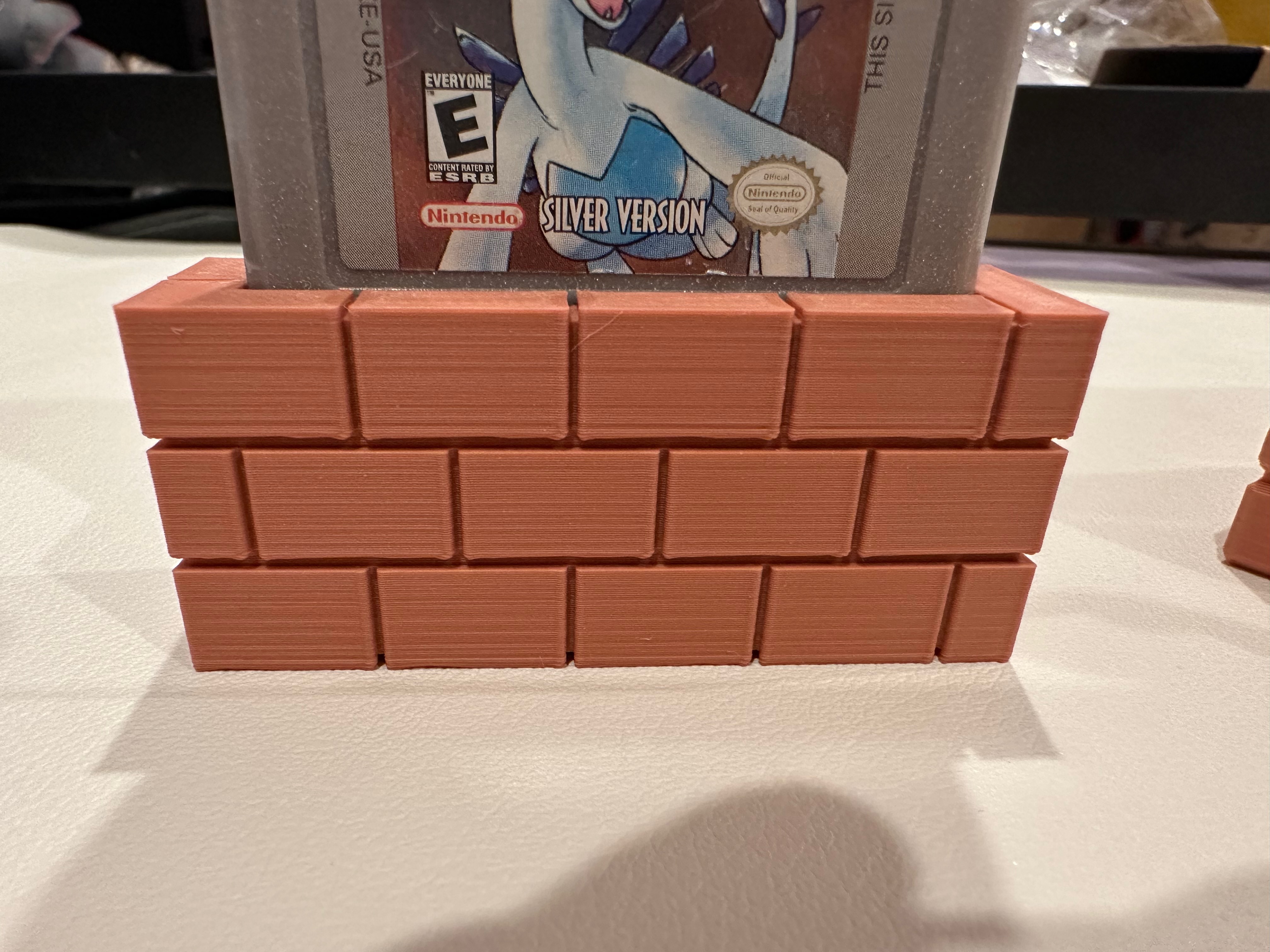 Mario Style Bricks Game Boy Game Display Stand by D | Download free STL ...
