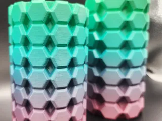Hexagon Block Vases 2 Styles by Triple G Workshop | Download free STL ...