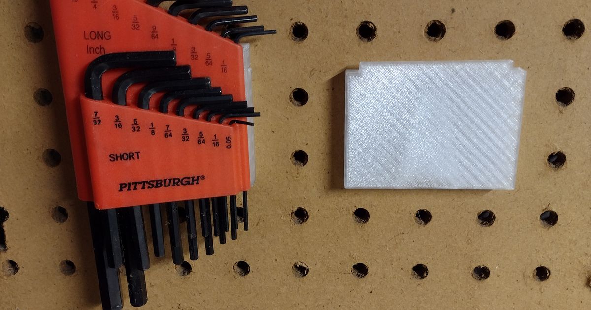 Hex Wrench/Allen Key Pegboard Holder by Labrat_1023 | Download free STL model | Printables.com
