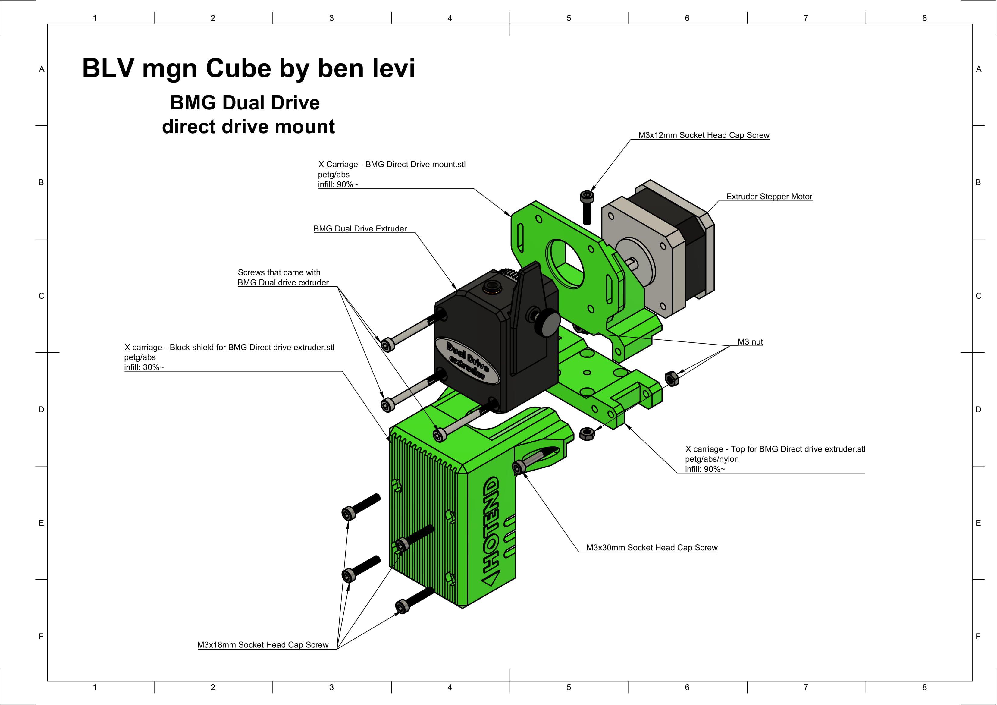 BLV mgn Cube 3d printer by Ben Levi by Ben Levi - BLV | Download free STL model | Printables.com