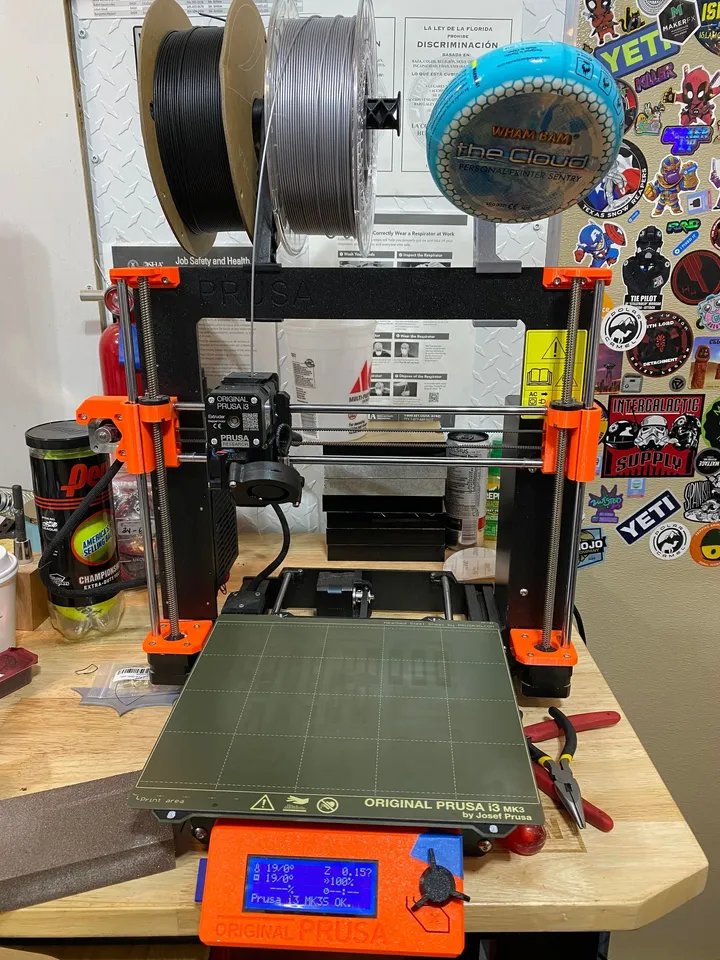 Bracket V2 for the Wham Bam - "the Cloud" - Personal Printer Sentry by ...