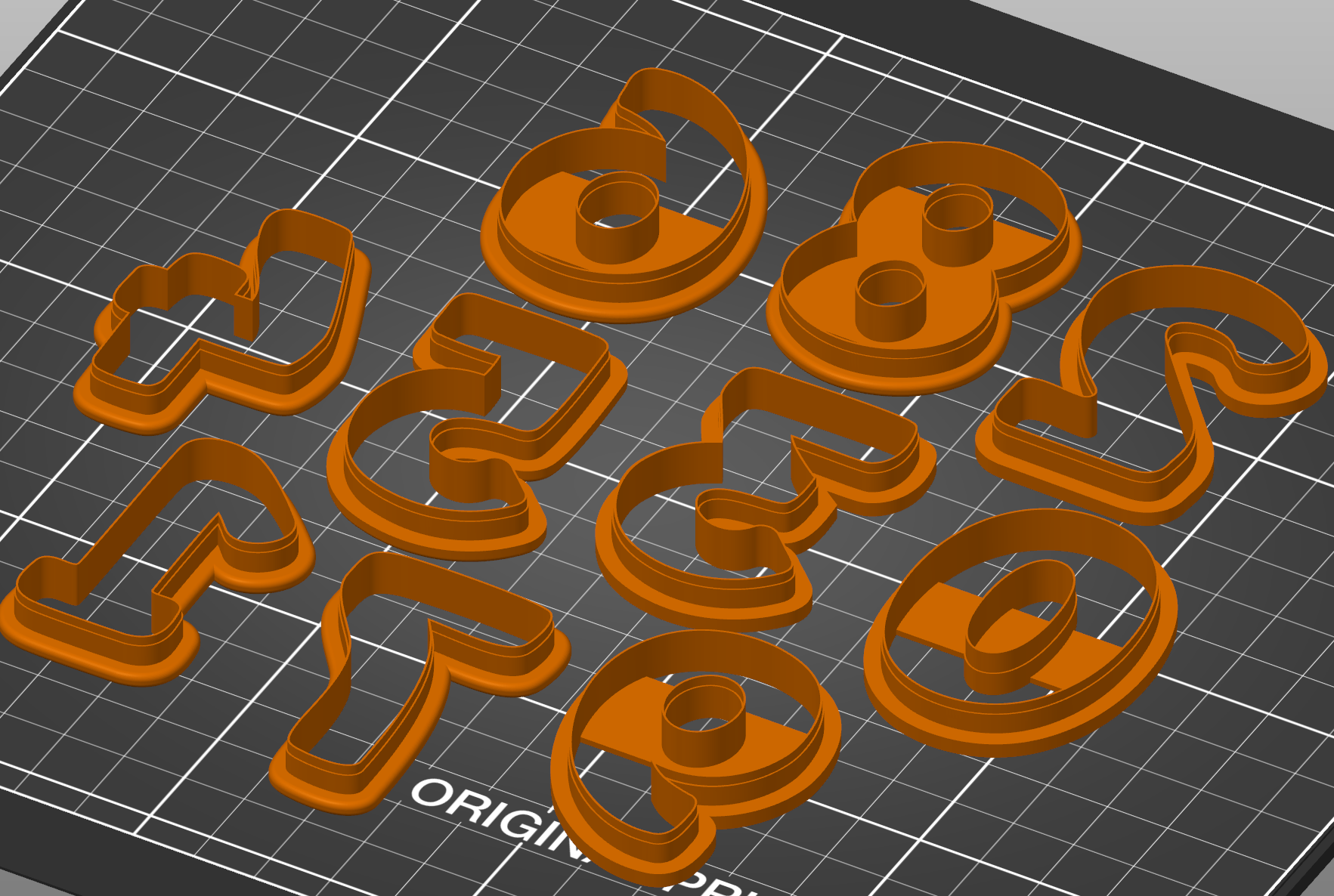 Number Cookie Cutters por YDesign | Descargar modelo STL gratuito ...