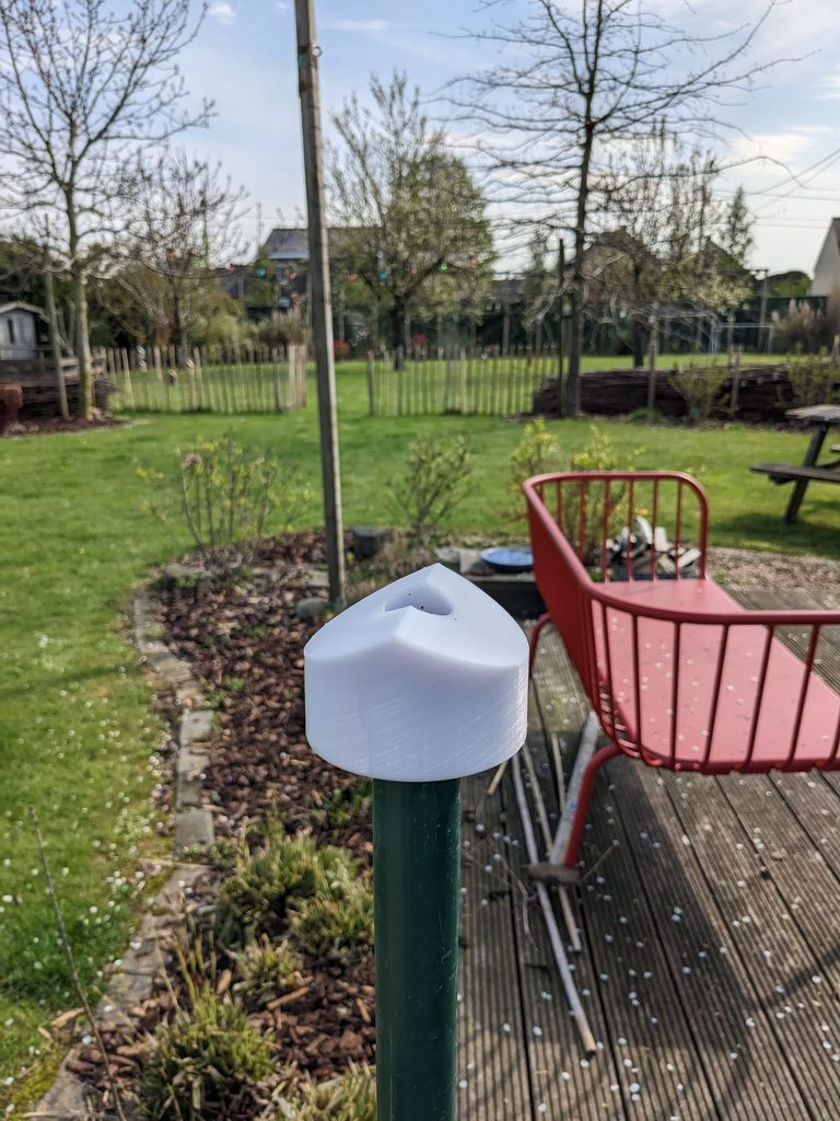 Bird silo Pole mount adapter (32mm Ø) by Miss-Art3mis | Download free ...