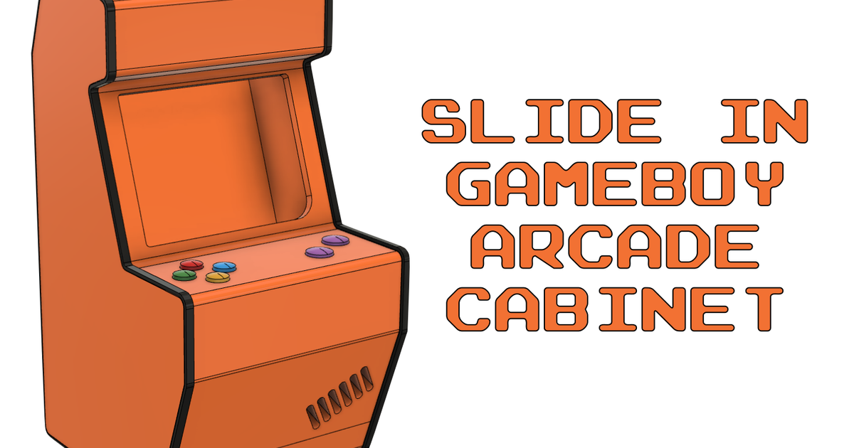 Functional Game Boy Arcade Cabinet par quentibles | Téléchargez ...