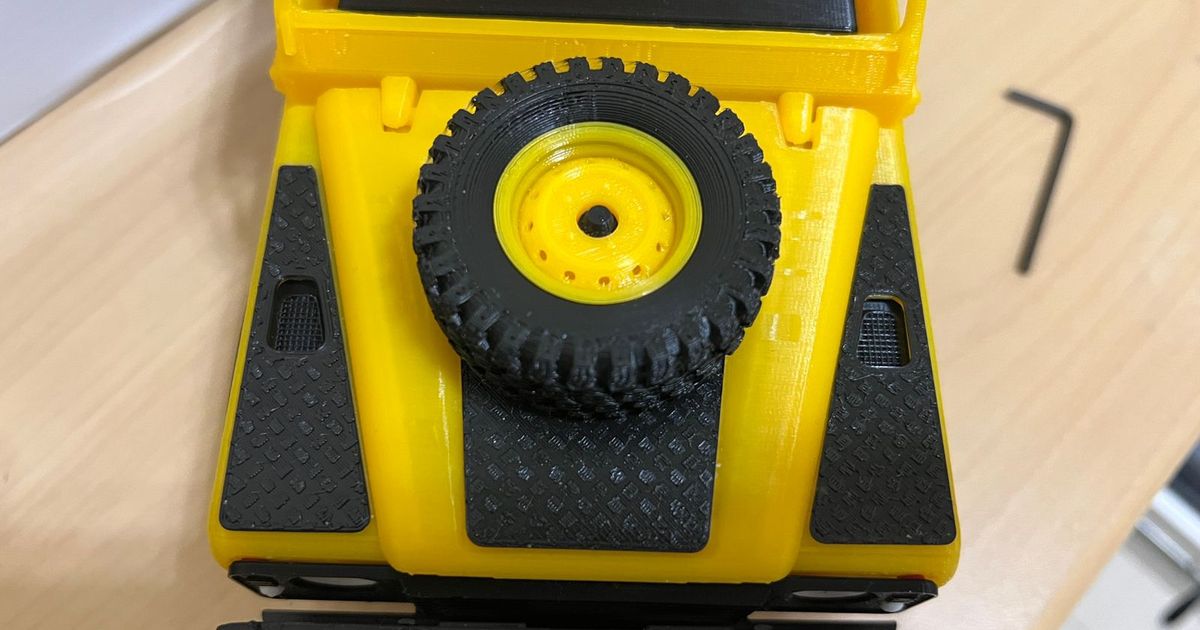 Checkered Plates for Hood and Fenders | 3DSets Landy Mini by Ahmad ...