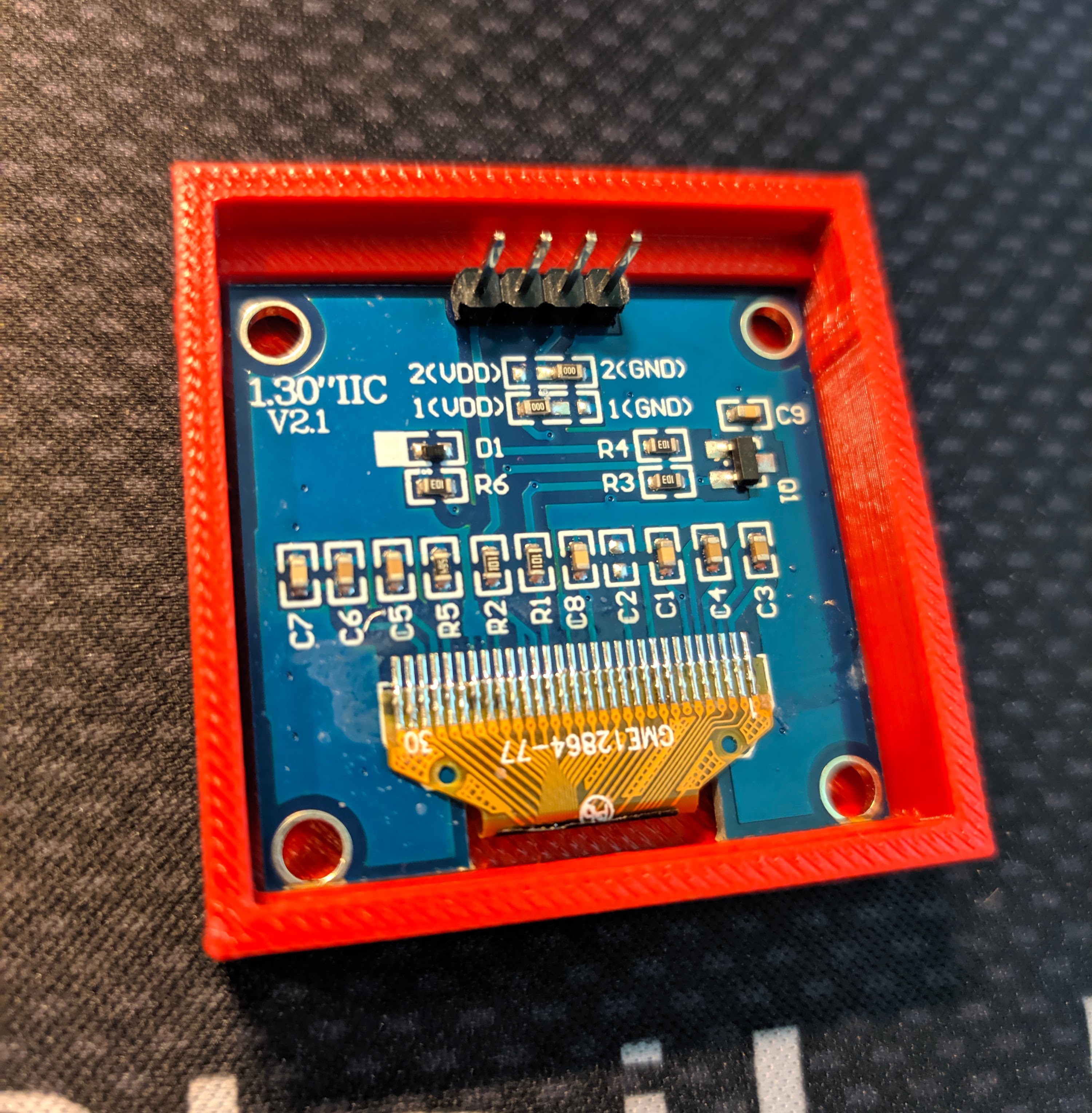 OLED 1.3" case - fixed by Kuna | Download free STL model | Printables.com