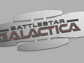Multicolor Battlestar Galactica Badge by Kiloler | Download free STL ...