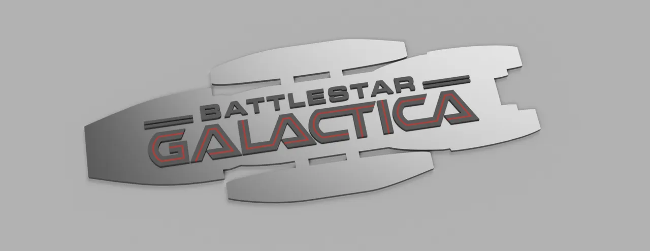 Multicolor Battlestar Galactica Badge by Kiloler | Download free STL ...