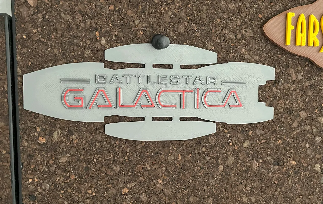 Multicolor Battlestar Galactica Badge by Kiloler | Download free STL ...