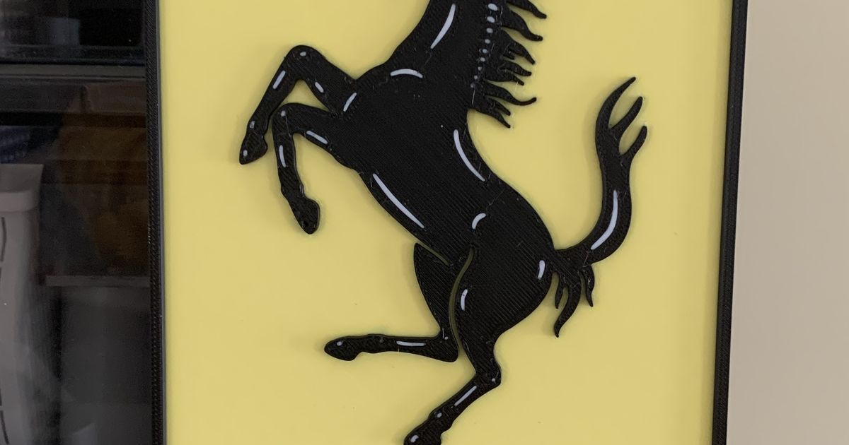 Ferrari Logo by B-Lab | Download free STL model | Printables.com