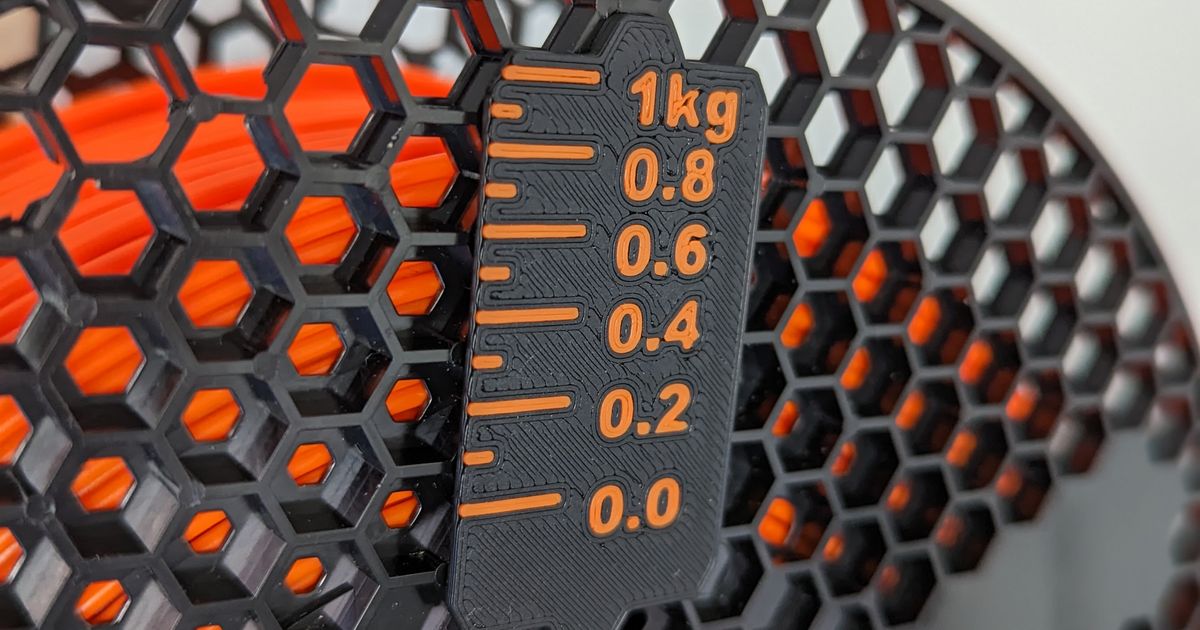Filament Measuring Scale (Multi-Material) by Celta | Download free STL ...