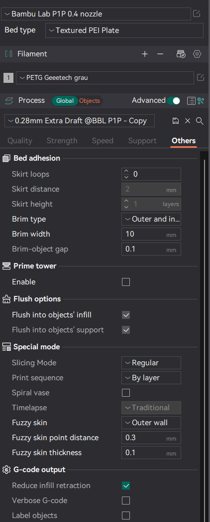 Bambu P1P Anti-Sound Enclosure Fuzzy Skin (Remix) by Dieter W ...
