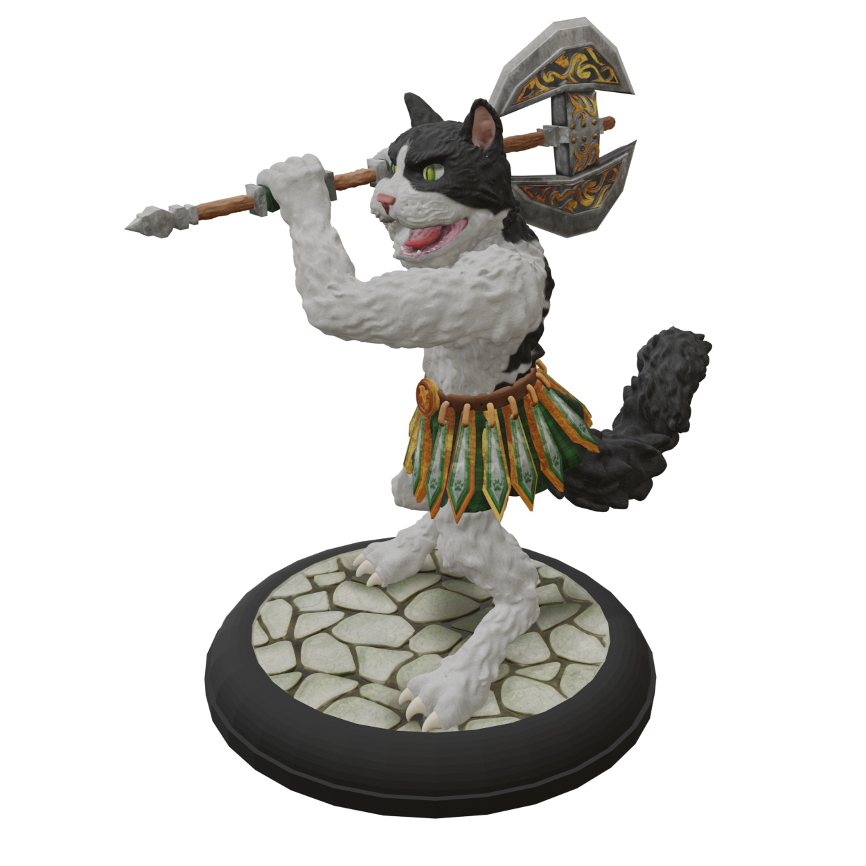 Noah the Cat Warrior by Mehdals by Mehdals | Download free STL model ...