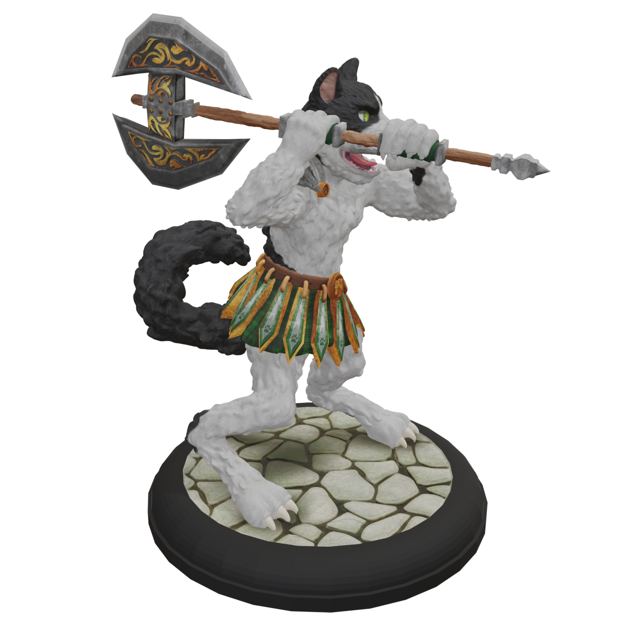 Noah the Cat Warrior by Mehdals by Mehdals | Download free STL model ...