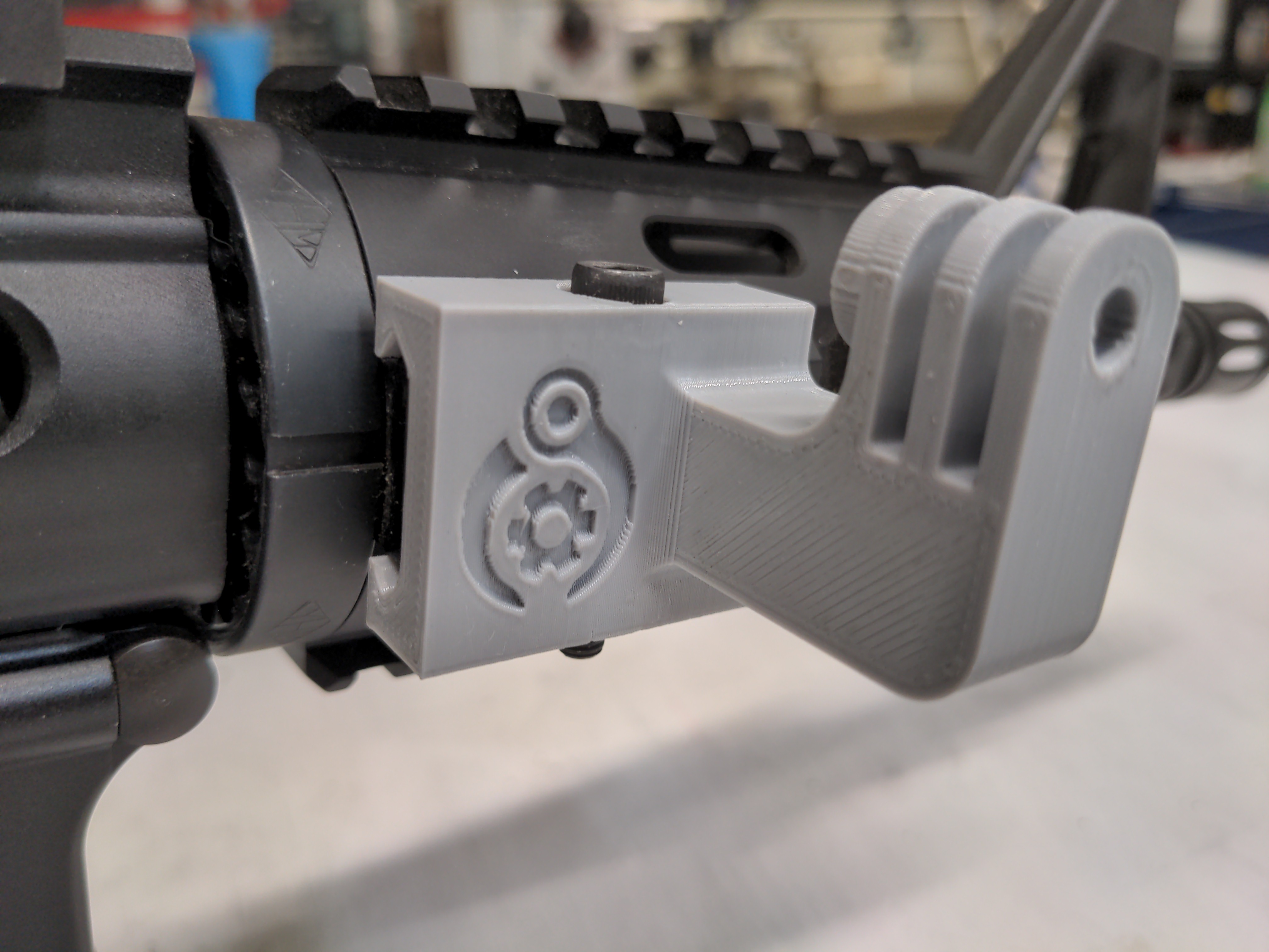 GoPro Picatinny Rail Side-Mount by motivemachining | Download free STL ...