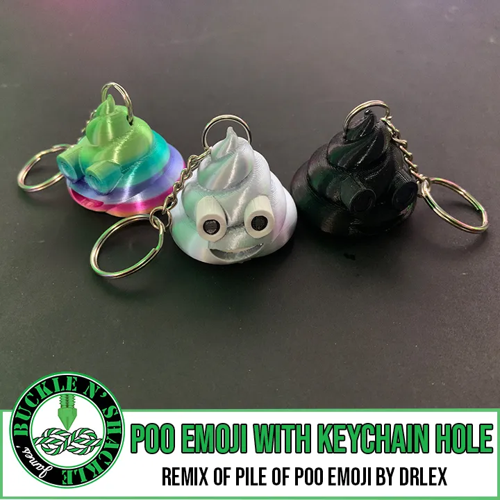 Poop Emoji Keyring
