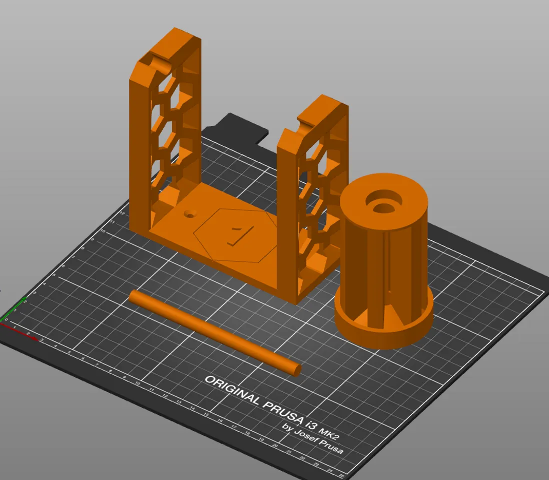 Modified Spool Holder for ProFill Filament by Kcinnay | Download free STL model | Printables.com