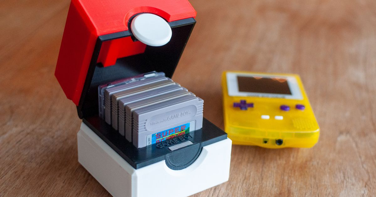 Gameboy Cartridge Case with Print-in-Place hinge by EricMurray ...