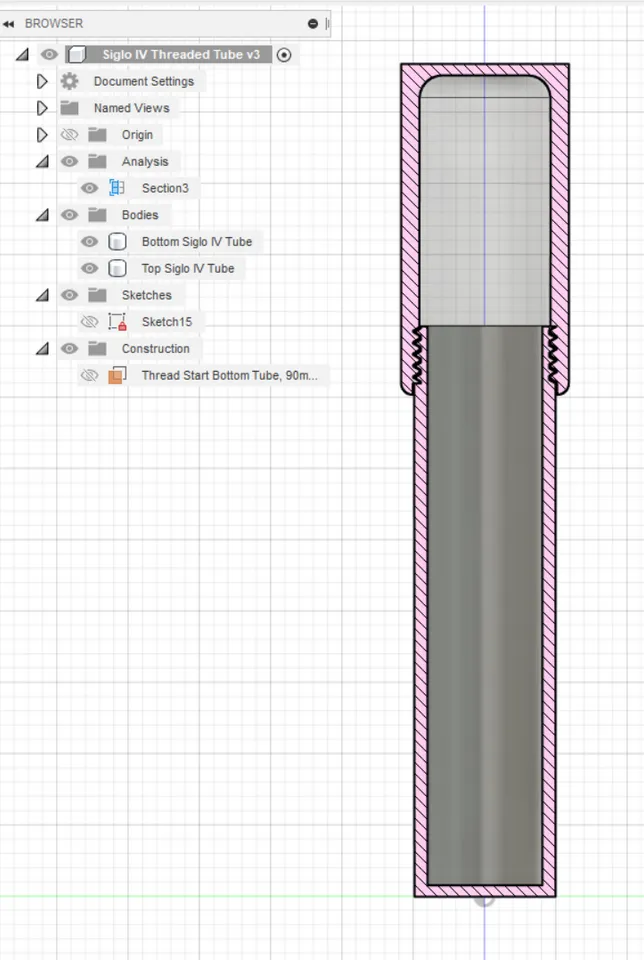 Cohiba Siglo IV Cigar Tube (Threaded, No Supports) by Andrew Nelson | Download free STL model ...