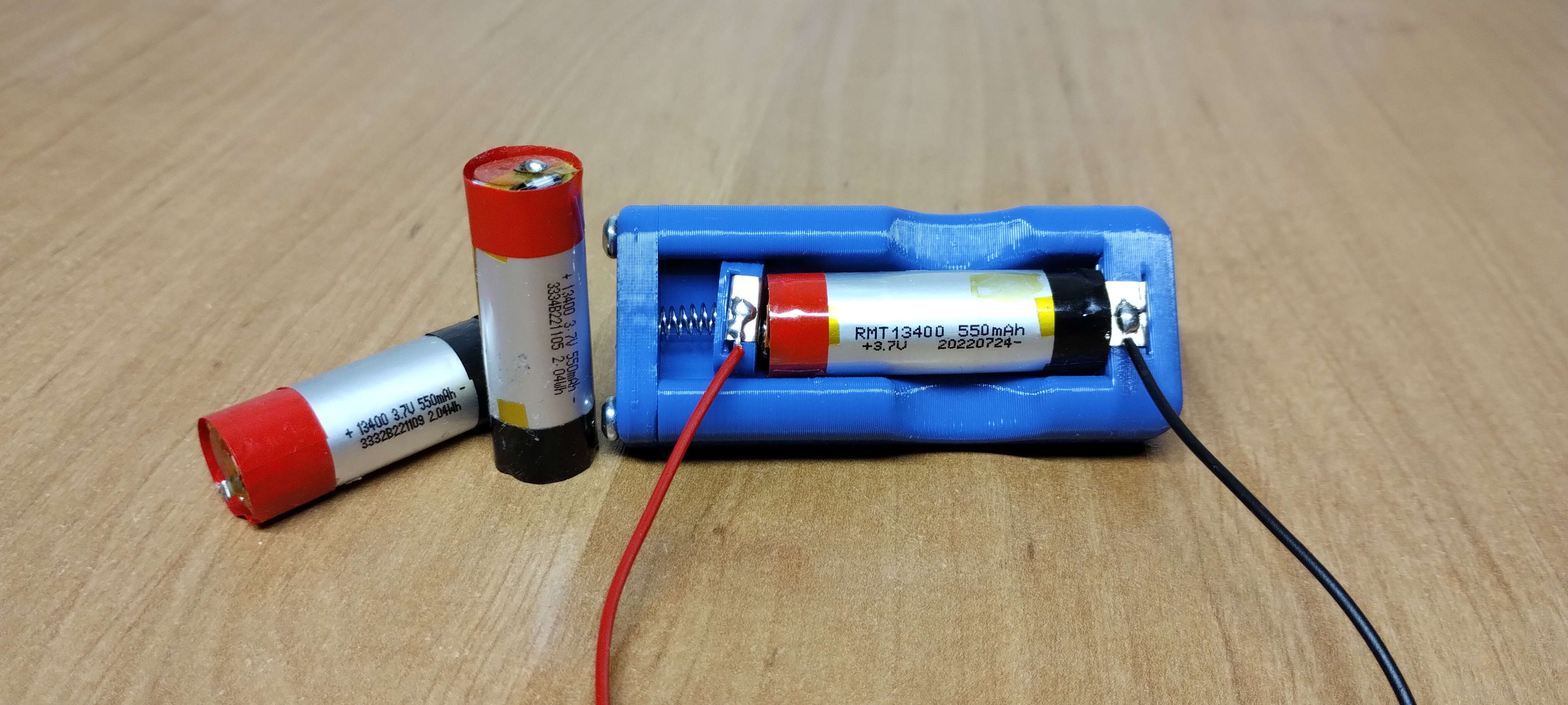 13400 Battery holder with solder pads by Mordemot | Download free STL ...