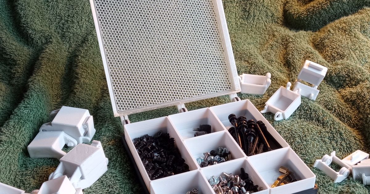 Customizable modular storage case by Equbuxu | Download free STL model ...