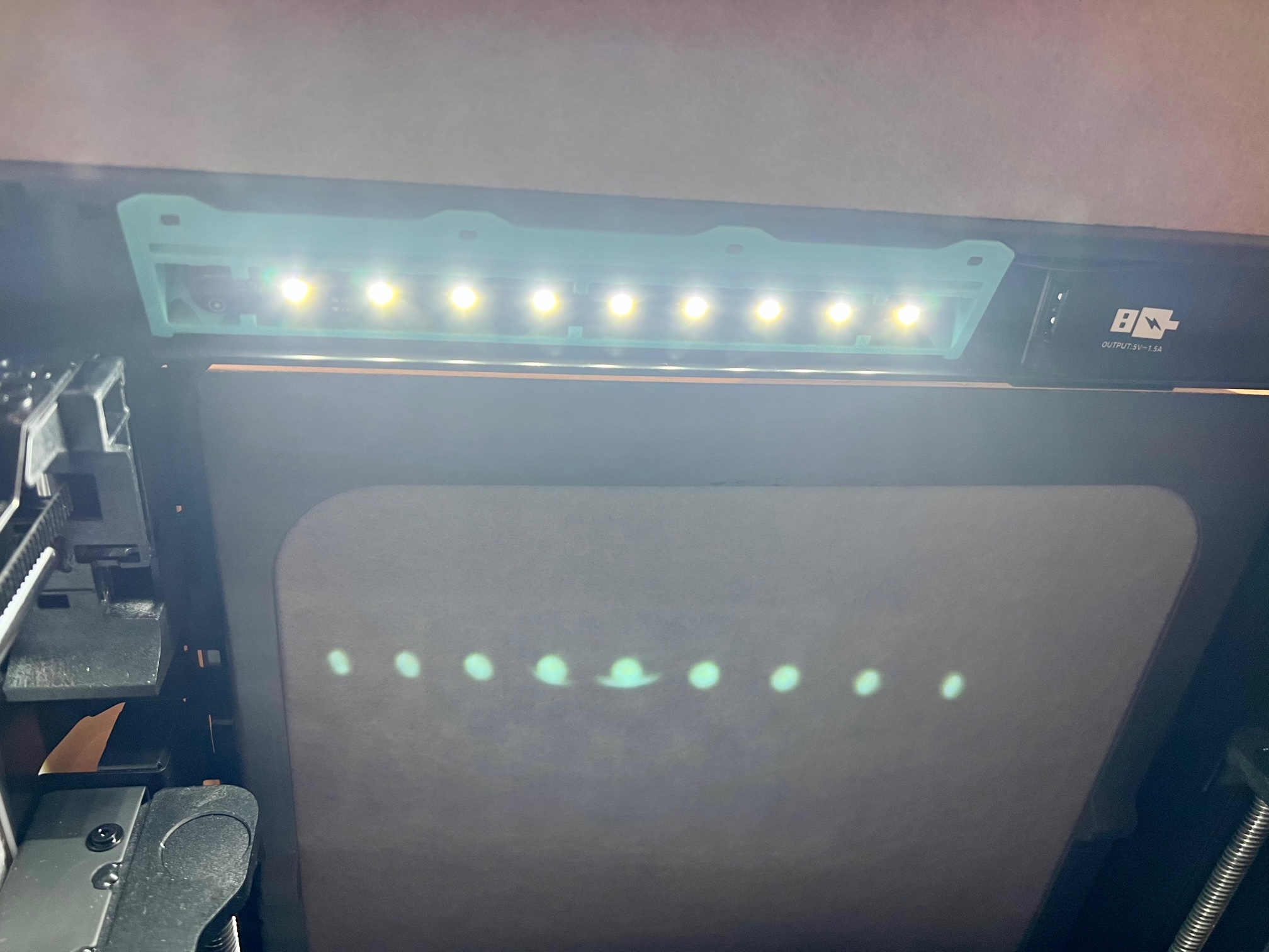 Bambu Lab P1P LED Light Front Upper Mount Bracket and Diffuser by ...