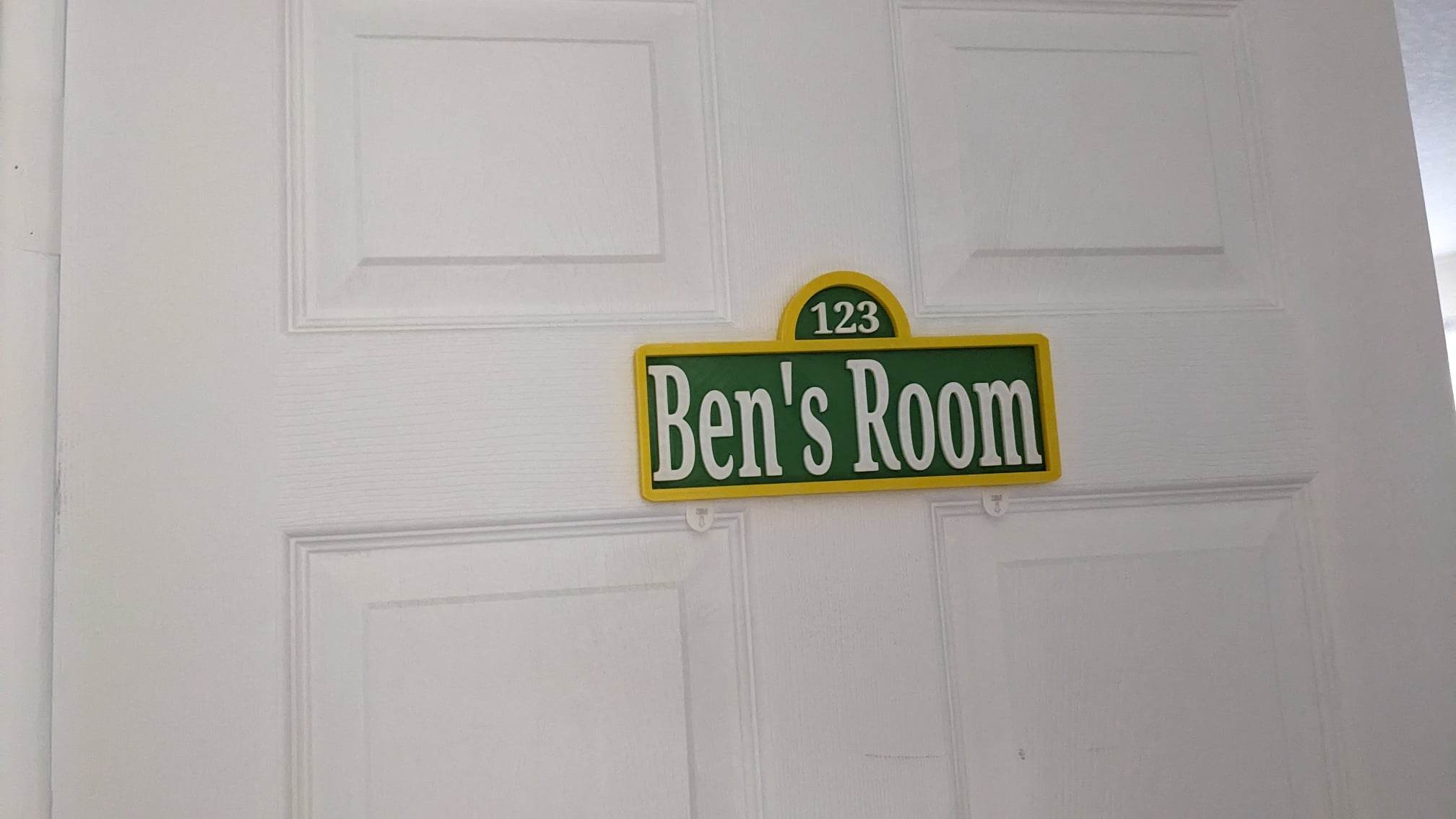 Sesame Street Door Sign von Tryfor | Kostenloses STL-Modell ...