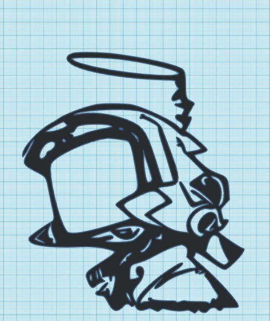 CANTI -HEAD - FLCL - WALL ART by Ogama Industries | Download free STL ...