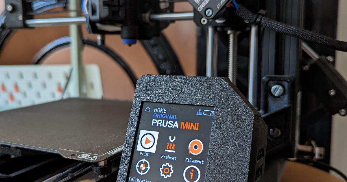 Prusa Mini display box with Raspberry Pi Zero 2 mount with no letters by tiramisu | Download ...