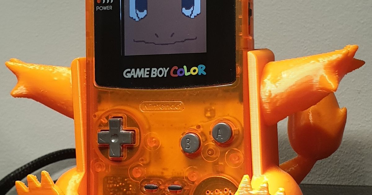 Charmander Gameboy Stand by Wallnutts | Download free STL model ...