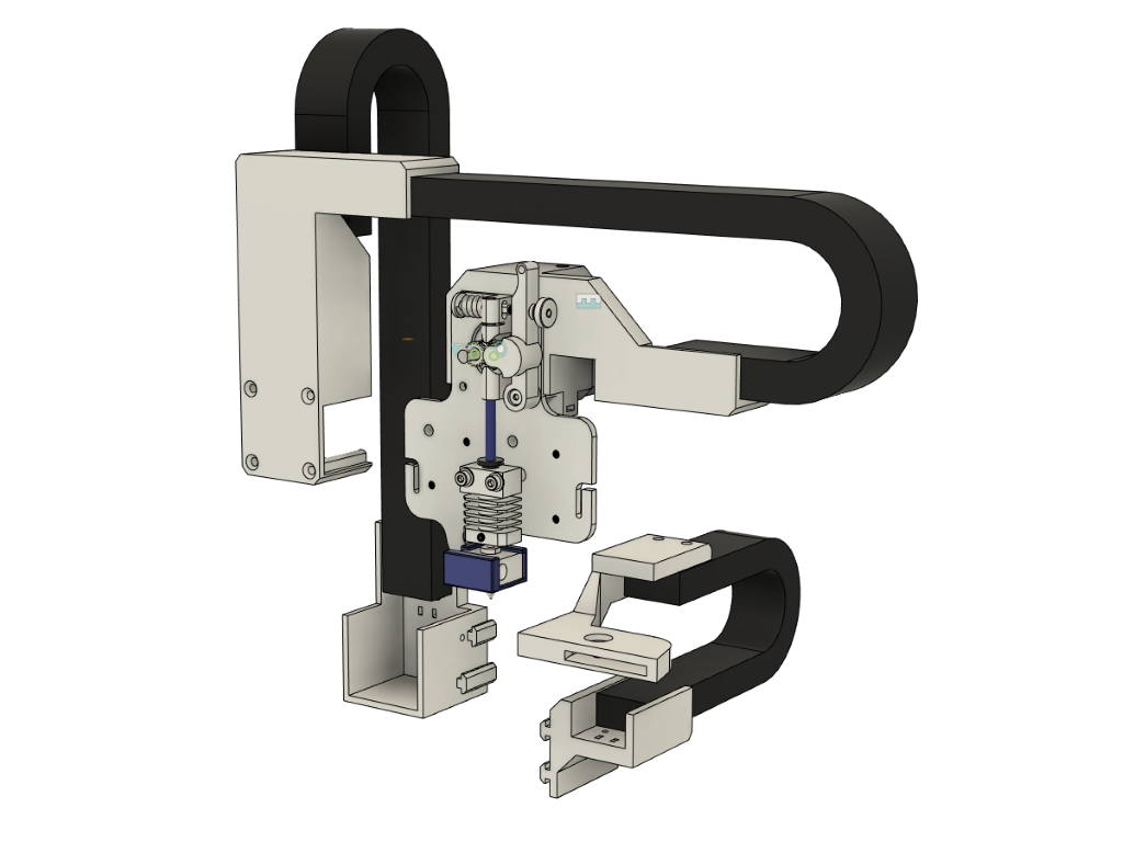Ender 3 Micro Swiss DD Drag Chain / Cable Chain Mounts by Eric Anastas ...