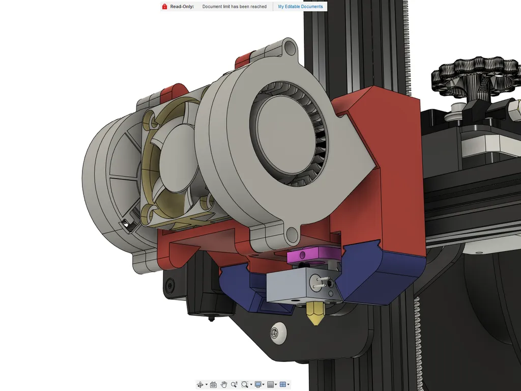 Satsana Dual 5015 Fan Duct for Ender 3 / CR-10 by Eric Anastas ...