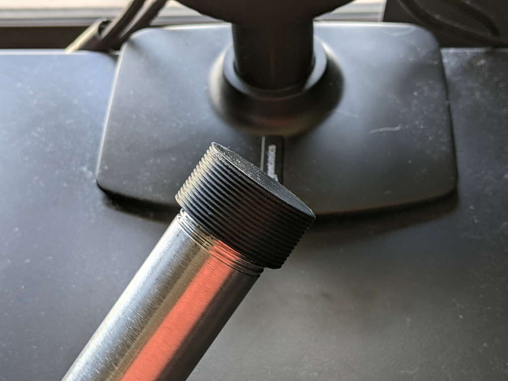 Ergotron LX / Amazon Basics Dual Monitor Arm Extension Pole Adapter by ...