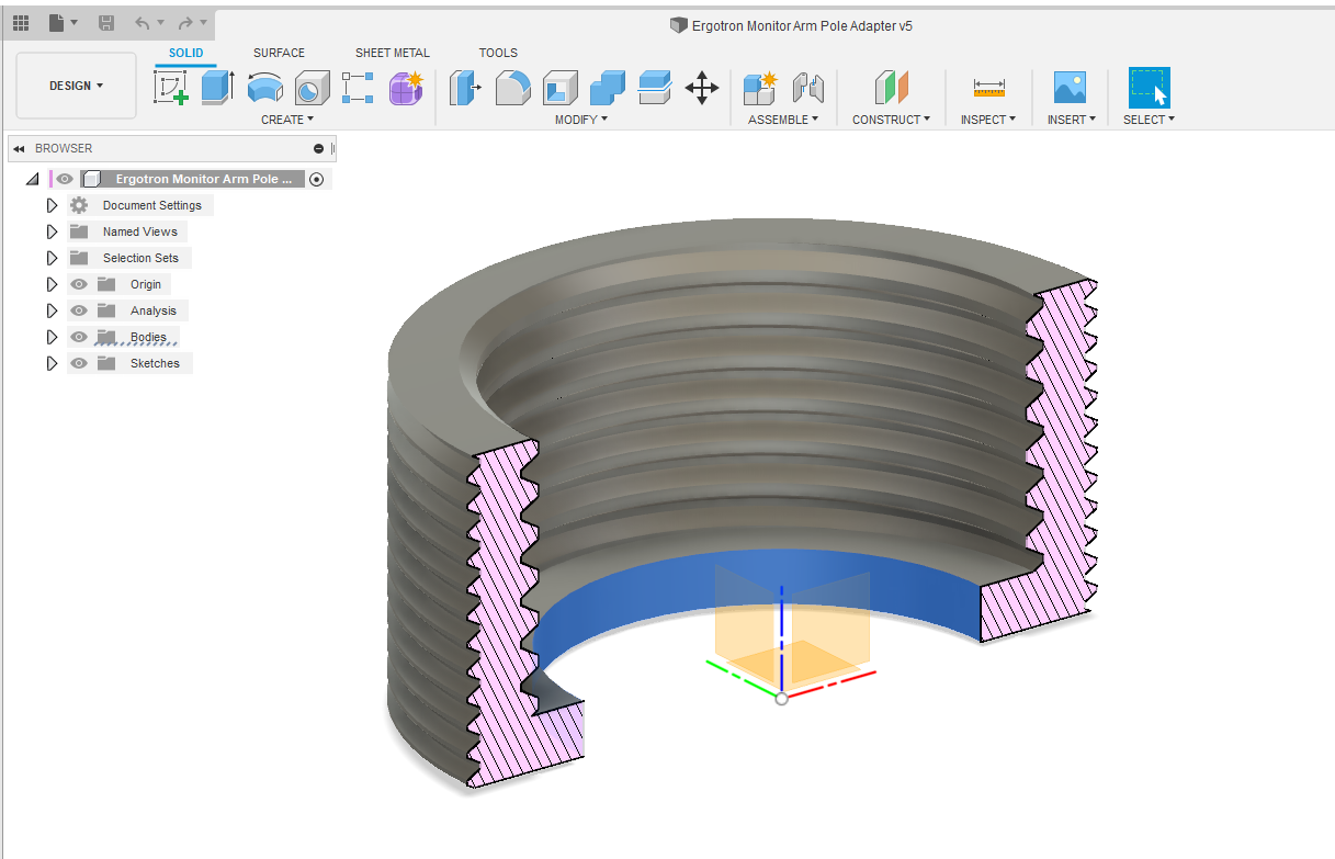 Ergotron LX / Amazon Basics Dual Monitor Arm Extension Pole Adapter by ...